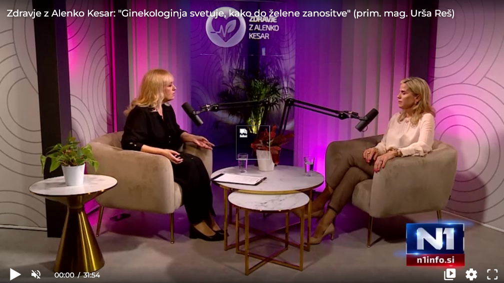 Reš Muravec za Zdravje z Alenko Kesar o zanositvi - Noseča